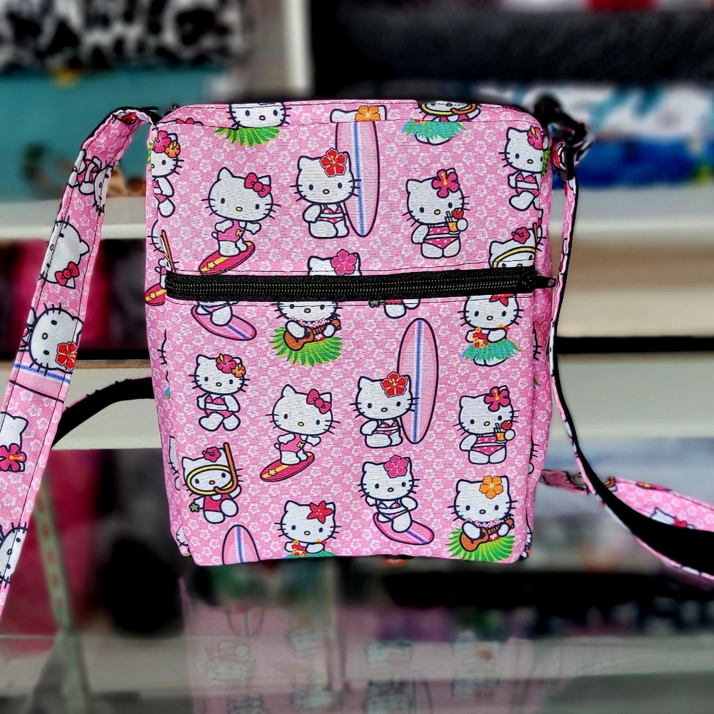Hello Kitty Aloha Hawaii Surf Pink Crossbody Shoulder… - Gem